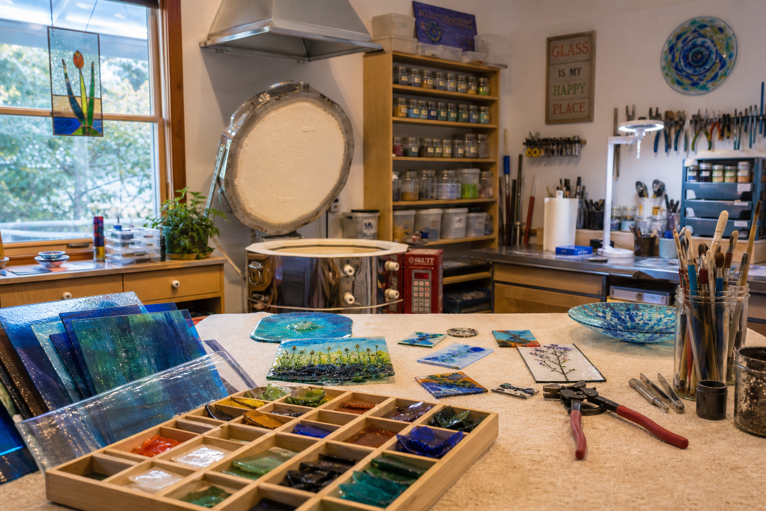 Peggy Karr Plates Website | Fused Glass Art